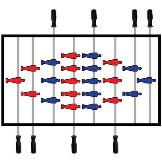 Longoni Strike Indoor Foosball Table - Blue – Gamingtables.ca
