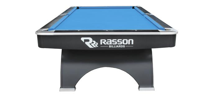 9' RASSON OX II BLACK MODERN COMPETITION GRADE POOL TABLE WITH AUTOMAT ...